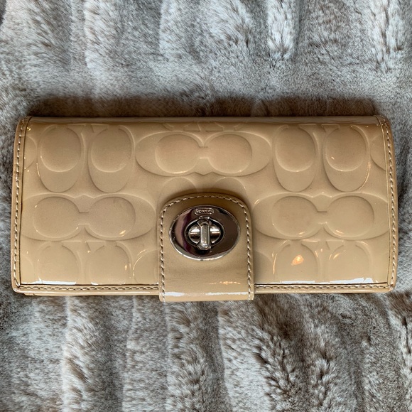 Coach | Bags | Coach Embossed Patent Leather Wallet | Poshmark